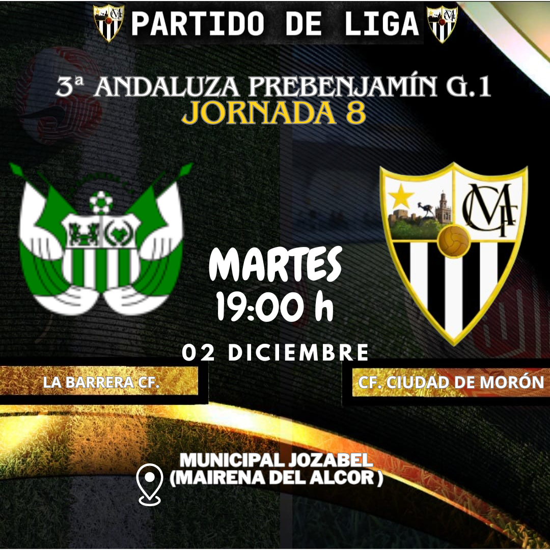 ⚪⚫ PREBENJAMÍN A | PARTIDO APLAZADO – Club de Fútbol Ciudad de Morón